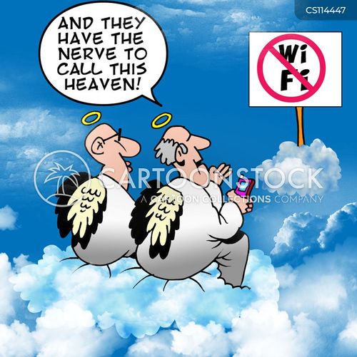 Heavenly Call Cartoons and Comics - funny pictures from CartoonStock