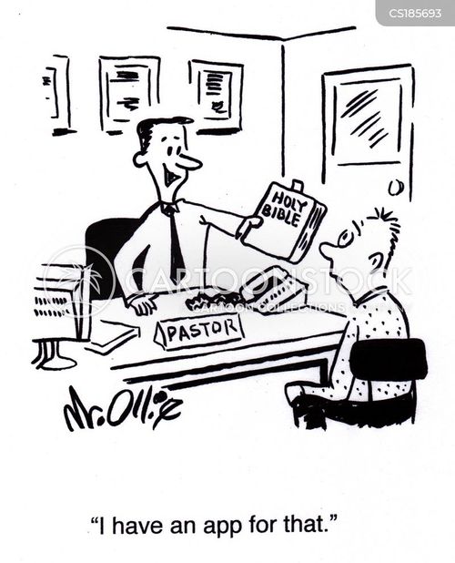 Faith-based Apps Cartoons and Comics - funny pictures from CartoonStock
