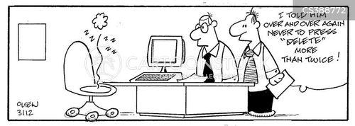 Delete Button Cartoons and Comics - funny pictures from CartoonStock