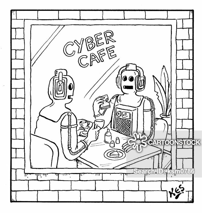 Internet Cafe Cartoons and Comics - funny pictures from CartoonStock