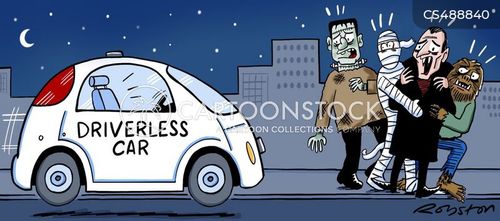 Driverless Cars Cartoons and Comics - funny pictures from CartoonStock