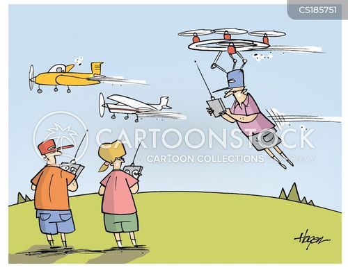 Remote Control Plane Cartoons and Comics - funny pictures from CartoonStock