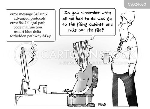 Filing Cabinet Cartoons and Comics - funny pictures from CartoonStock