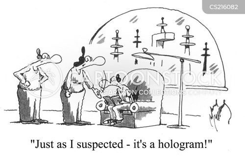 Hologram Cartoons and Comics - funny pictures from CartoonStock