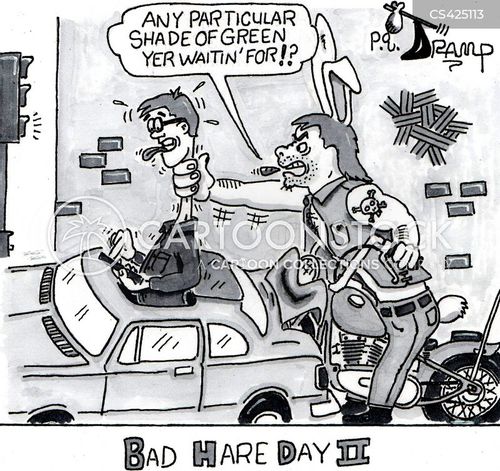 Bad Hare Cartoons and Comics - funny pictures from CartoonStock