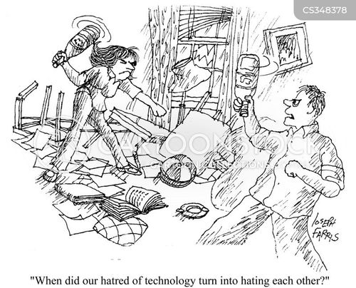 Computer Hatred Cartoons and Comics - funny pictures from CartoonStock