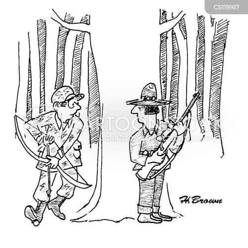 Bow Hunting Cartoons and Comics - funny pictures from CartoonStock