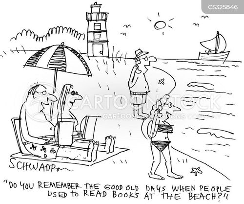 Beachgoers Cartoons and Comics - funny pictures from CartoonStock