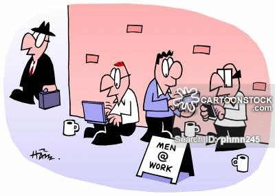 Men At Work Cartoons and Comics - funny pictures from CartoonStock