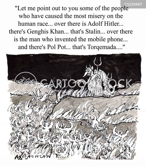 Phone Hell Cartoons and Comics - funny pictures from CartoonStock