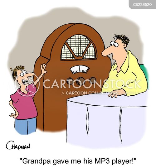 Music Device Cartoons and Comics - funny pictures from CartoonStock