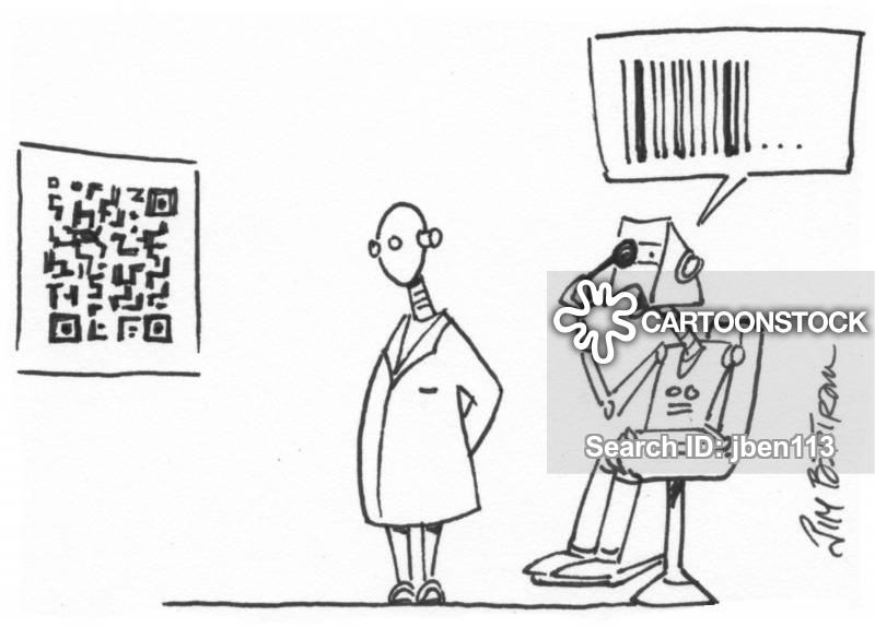 Barcode Scanner Cartoons and Comics - funny pictures from CartoonStock