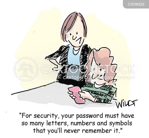 Weak Passwords Cartoons and Comics - funny pictures from CartoonStock