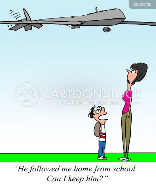 Surveillance Drone Cartoons and Comics - funny pictures from CartoonStock