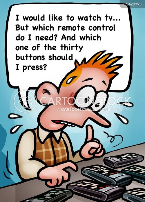 Television Remote Cartoons and Comics - funny pictures from CartoonStock
