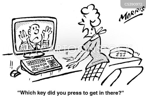 Press Any Key Cartoons and Comics - funny pictures from CartoonStock