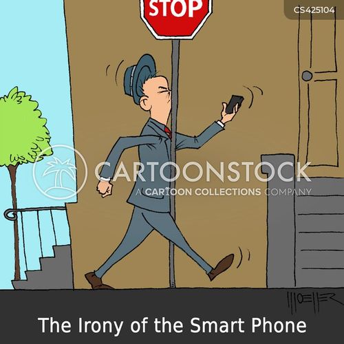Smartphone Pitfall Cartoons and Comics - funny pictures from CartoonStock