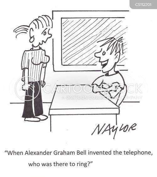 Alexander Graham Bell Cartoons and Comics - funny pictures from ...