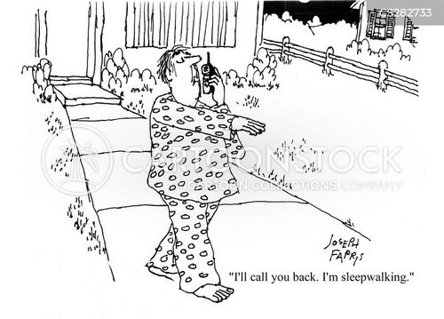 Sleepwalk Cartoons and Comics - funny pictures from CartoonStock