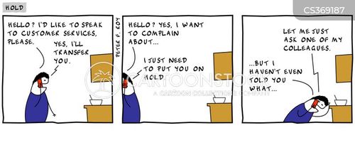 Complaint Call Cartoons and Comics - funny pictures from CartoonStock