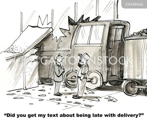 Delivery Delay Cartoons and Comics - funny pictures from CartoonStock