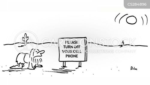 No Mobile Phones Signs Cartoons and Comics - funny pictures from ...