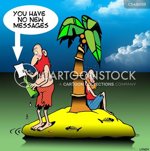 Lonely Castaway Cartoons and Comics - funny pictures from CartoonStock