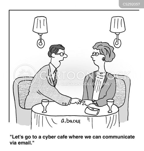 Cyber Cafe Cartoons and Comics - funny pictures from CartoonStock