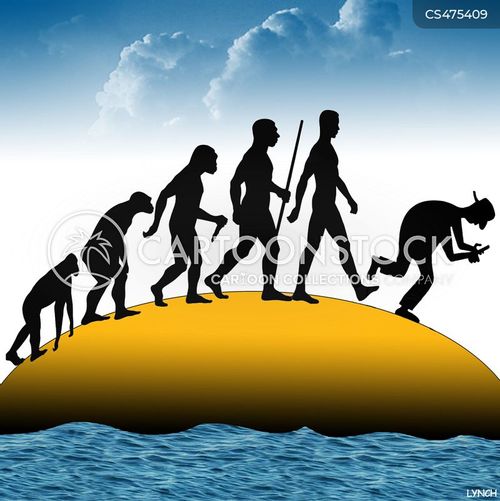 Devolving Cartoons and Comics - funny pictures from CartoonStock