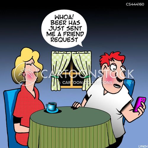 Friend Request Cartoons and Comics - funny pictures from CartoonStock