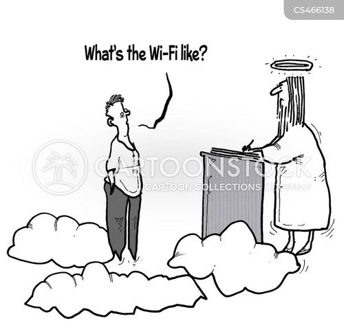 Wifi Connection Cartoons and Comics - funny pictures from CartoonStock