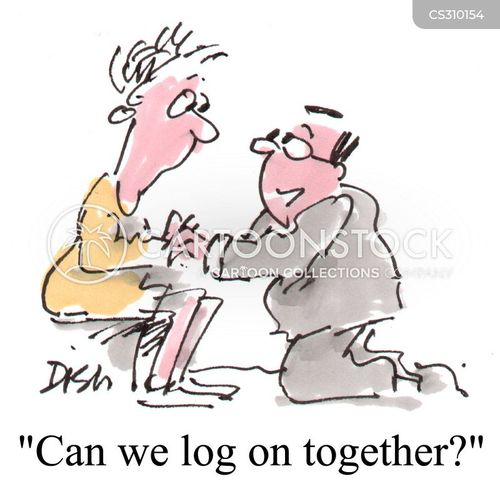 Logging On Cartoons and Comics - funny pictures from CartoonStock
