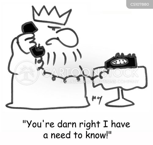 Need To Know Cartoons and Comics - funny pictures from CartoonStock