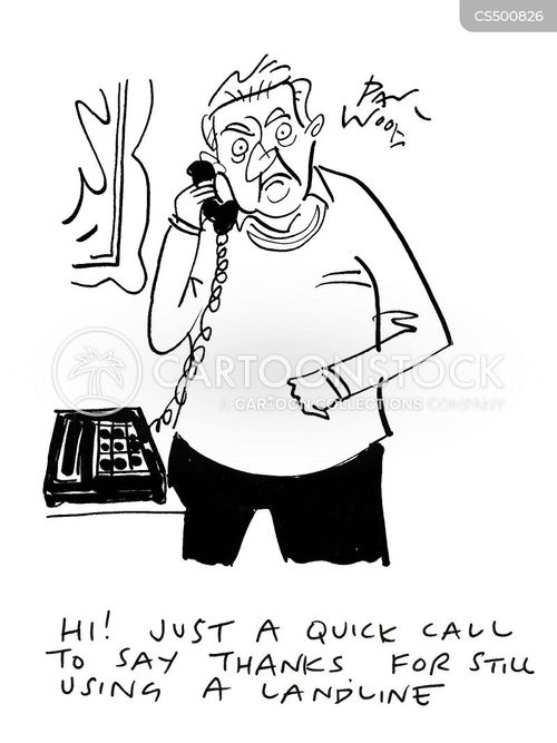 Landline Cartoons and Comics - funny pictures from CartoonStock