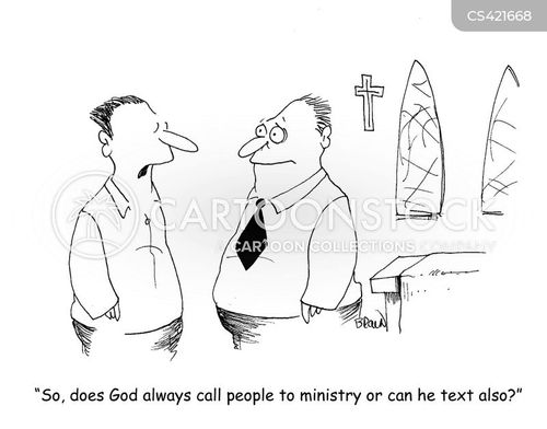 God's Calling Cartoons and Comics - funny pictures from CartoonStock