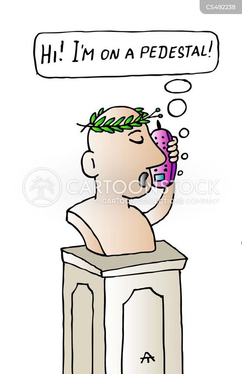 Pedestal Cartoons and Comics - funny pictures from CartoonStock