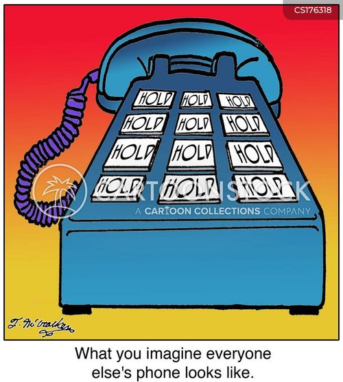 Put You On Hold Cartoons and Comics - funny pictures from CartoonStock