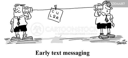 Texts Text Messaging Cartoons and Comics - funny pictures from CartoonStock