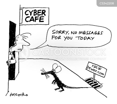 Cyber Cafe Cartoons and Comics - funny pictures from CartoonStock