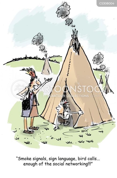 Smoke Signals Cartoons and Comics - funny pictures from CartoonStock