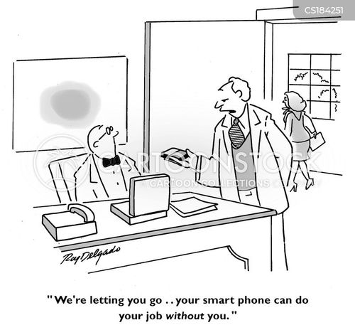 Cartoons und Karikaturen mit Redundant