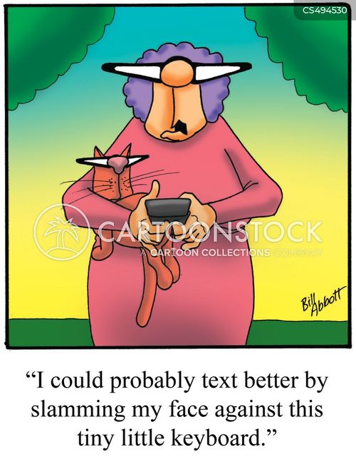 Texting Skill Cartoons and Comics - funny pictures from CartoonStock