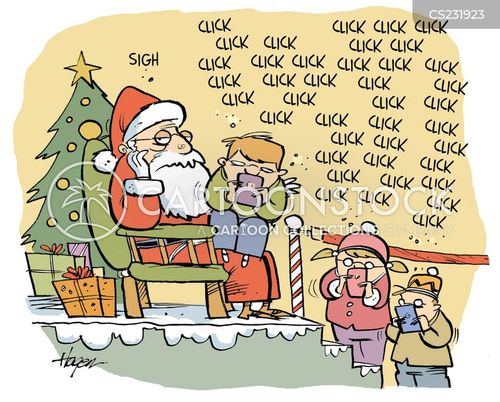 Santa's Grotto Cartoons and Comics - funny pictures from CartoonStock