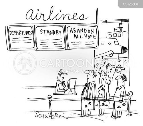 Check-in Desk Cartoons and Comics - funny pictures from CartoonStock