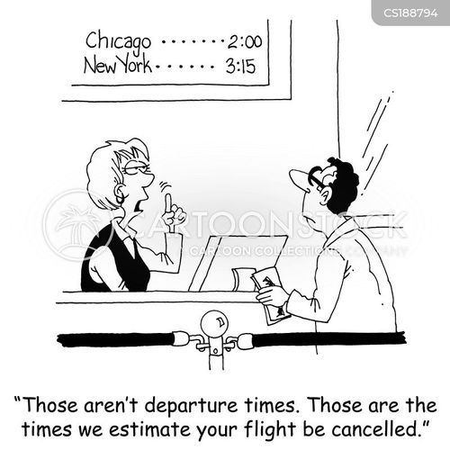 Cancelled Flights Cartoons and Comics - funny pictures from CartoonStock