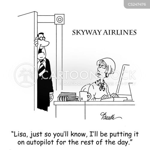 Autopilot Cartoons and Comics - funny pictures from CartoonStock