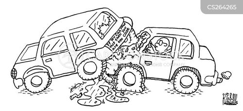 Car Crash Cartoons and Comics - funny pictures from CartoonStock