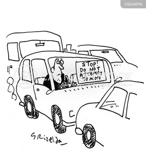 Crowded Freeway Cartoons and Comics - funny pictures from CartoonStock