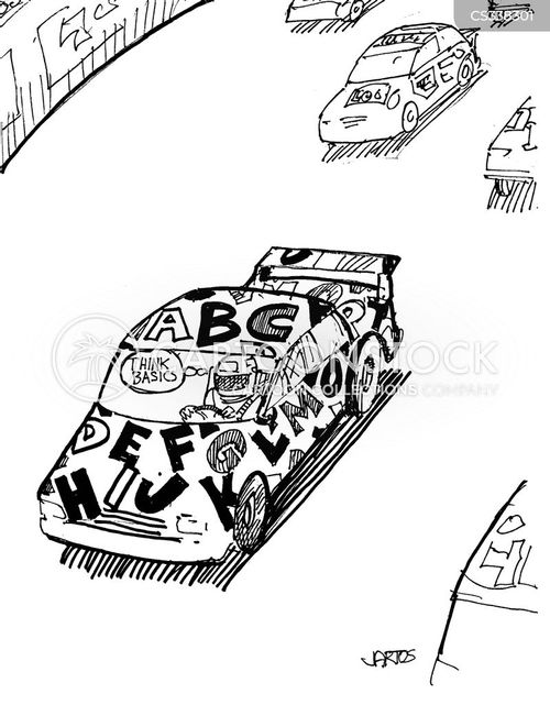 Stock Car Racing Cartoons and Comics - funny pictures from CartoonStock