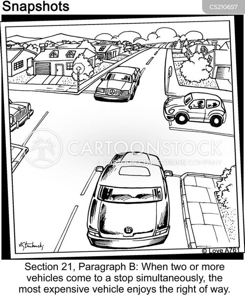 Right Of Way Cartoons and Comics - funny pictures from CartoonStock